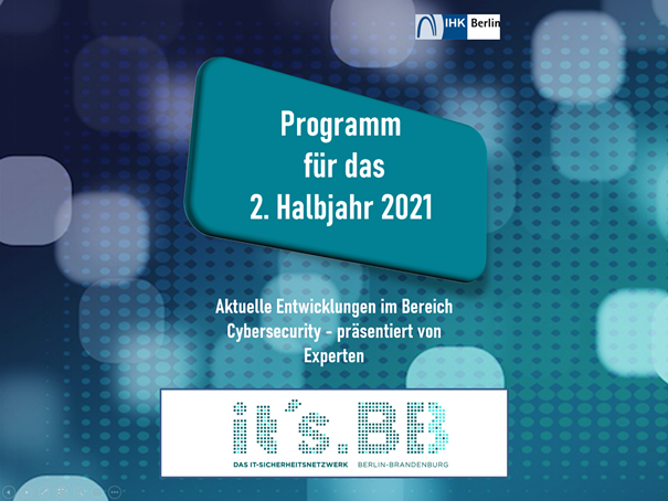 Programm für das 2. Halbjahr 2021 - it's.BB
